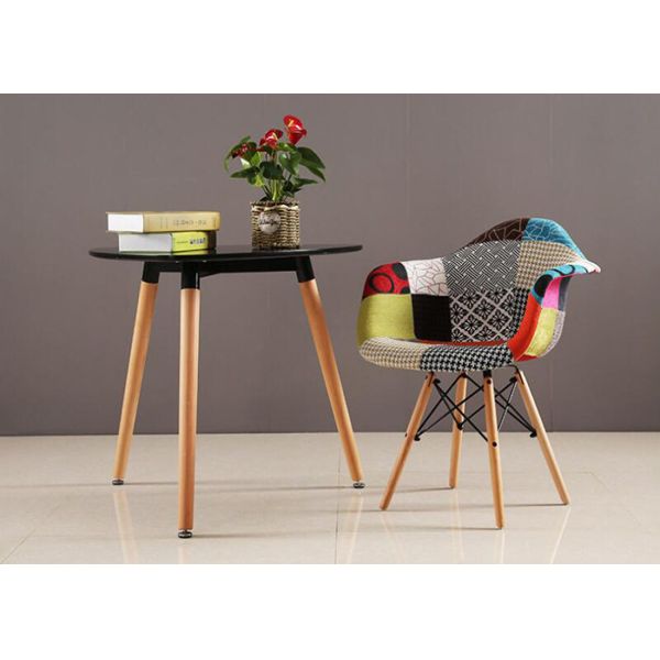 Quality Beech Leg Patchwork Dining Chair for sale