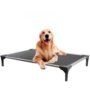 Quality 100cm Steel Framed Elevated Dog Bed 16cm Outdoor Cooling for sale