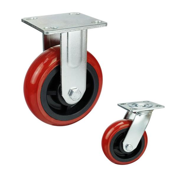 Quality 300kg Loading 200mm Heavy Duty Casters With Swivel Plate for sale