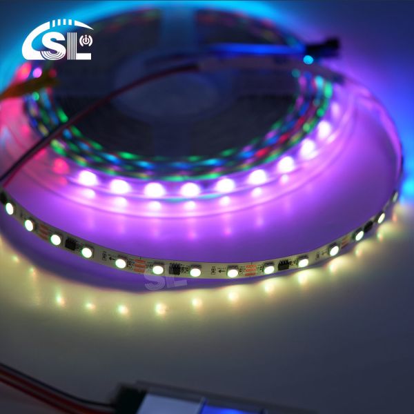 Quality Smart Multi Color 5m 10m 12v 5050 Rgb Led Pixel Strip Lights for Residential for sale