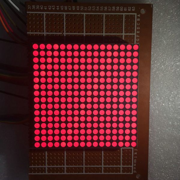 Quality Indoor/Outdoor Lighting Common Cathode 3mm Yellow LED Dot Matrix Display 18 PIN for sale