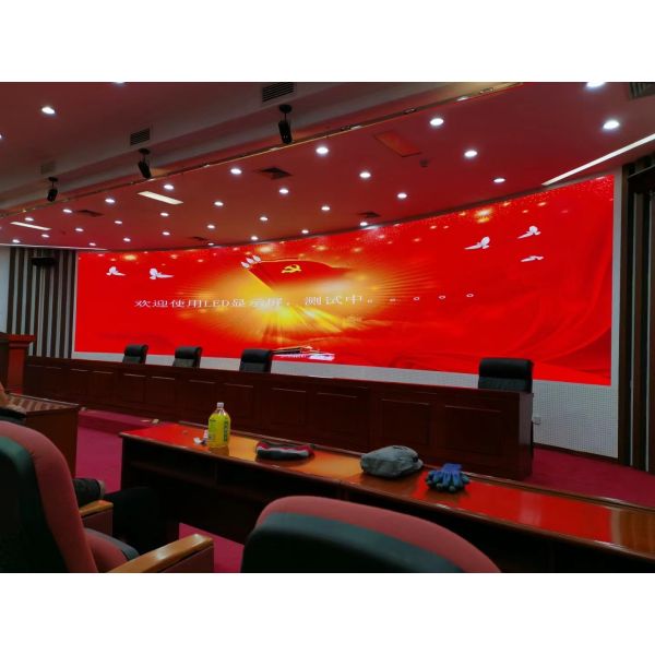 Quality Indoor 600*337.5mm PH0.9\1.25mm HD Large LED Advertising Screen For Indoor Fixed Installation for sale