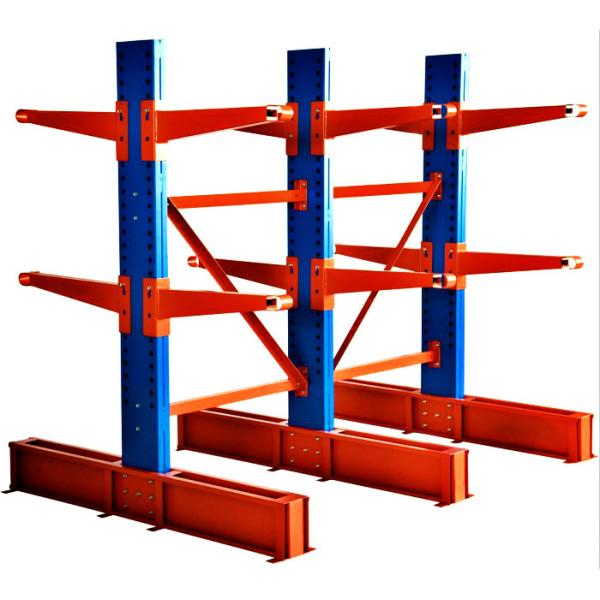 Quality Long Pipes Adjustable Cantilever Racking System For Industrial Warehouse for sale