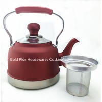 Quality 16cm 18cm Heat Retention Stainless Steel Tea Kettle Double Layer for sale