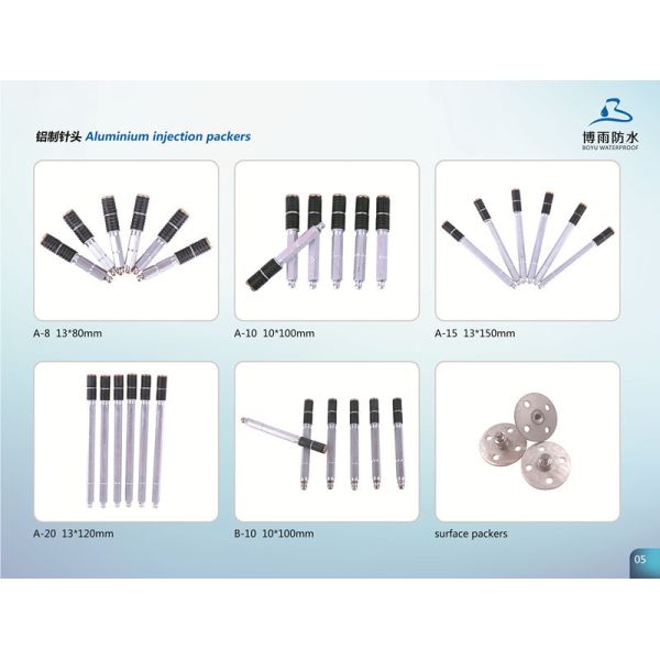 Quality Injection Resin Steel Packers 13*100 mm A10 Nipples Low Pressure with Aluminium for sale