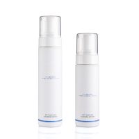 Quality OEM Cosmetic Foam Pump Bottle Matte Finish 180ML 230ML Empty Cylinder for sale