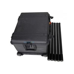 Quality 200m Range 150W Power 5 Bands Portable Manpack RF Jammer for Security Forces for sale