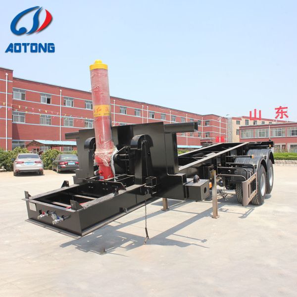 Quality 20ft Container Skeleton Dumping Semi Trailer 7700*2500*3070 mm Mechanical for sale