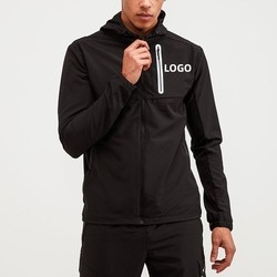 Quality Men custom logo design streetwear windbreaker rain jacket nylon softshell for sale