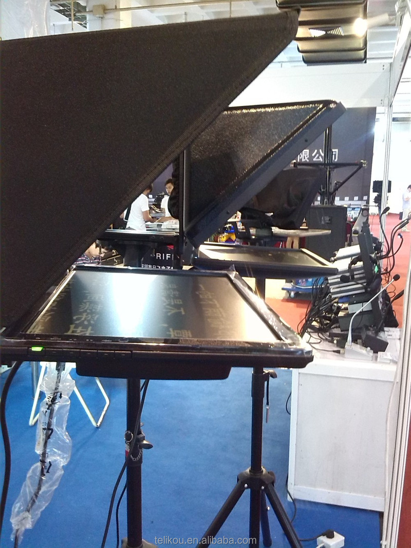 TELIKOU 17 INCH  TELEPROMPTER WITH 17 INCH MONITOR FOR LOCATION AND STUDIO