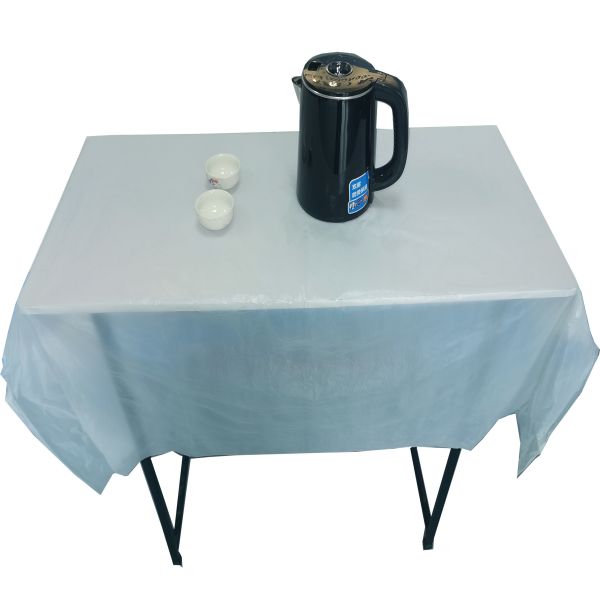 Quality HDPE Plastic Disposable Table Cloth 42x42 51x51 Inch for sale