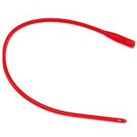 Quality Red Rubber Intermittent Catheter 1-Way Rubber Urethral Catheter Tube for sale
