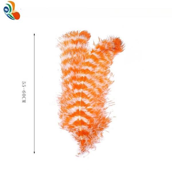 Quality Two Tones Colour Ostrich Feather Plumes 50-55cm Size for Decoration for sale