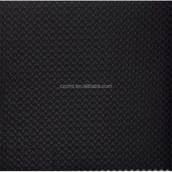 Quality Medium Weight Flame Retardant 100% Polyester Diamond Black Jacquard Fabric 420D Oxford for sale