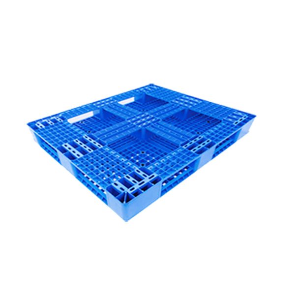 Quality Warehouse 4 Way Plastic Pallet 1200 X 1000 PE Single Side Stacking for sale