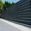 Quality Black Powder Coated Wood 6063 T5 Aluminum Vertical Blade Fencing Panels for for sale