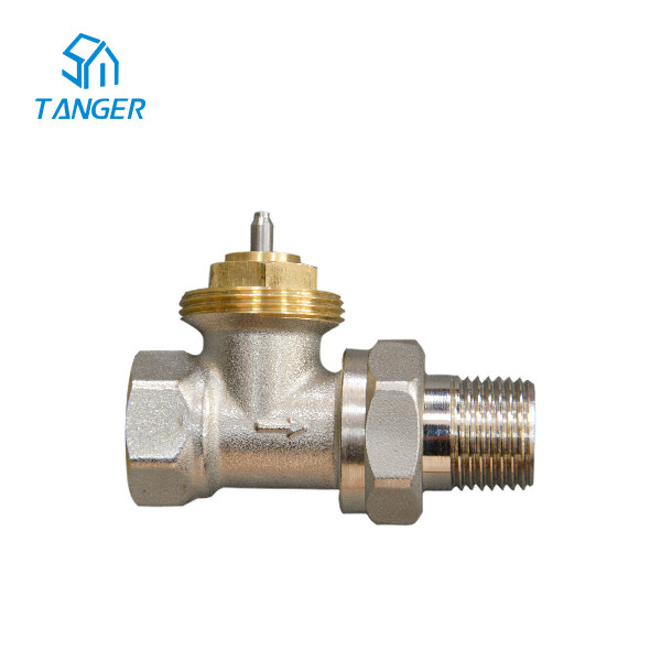 Quality 1/2" Nickel Plated Straight Radiator Valve for sale