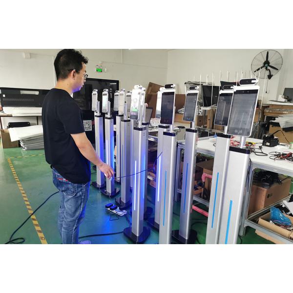 Quality IP65 AI face recognition camera German temperature sensor door lock access for sale