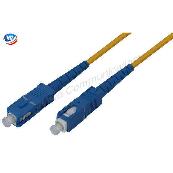 Quality G652D Fiber Optic Patch Cord 3mm PVC SC To SC High Temperature Stability for sale