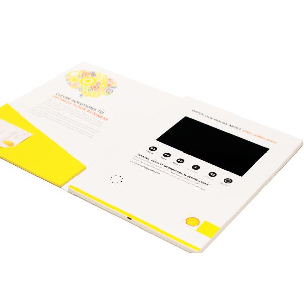 Quality CMYK Offset Printing Video Brochure Cards Customized for sale