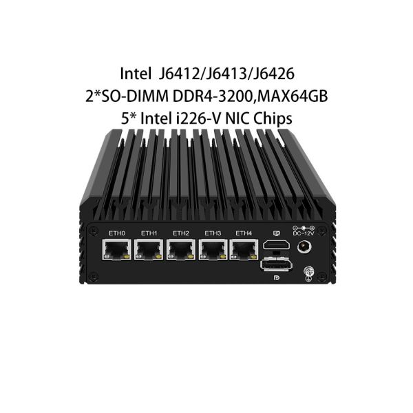 Quality Zynshield VPN Firewall Intel J6426 Pfsense Ubuntu Linux 5*2.5g Rj45 Ethernet for sale