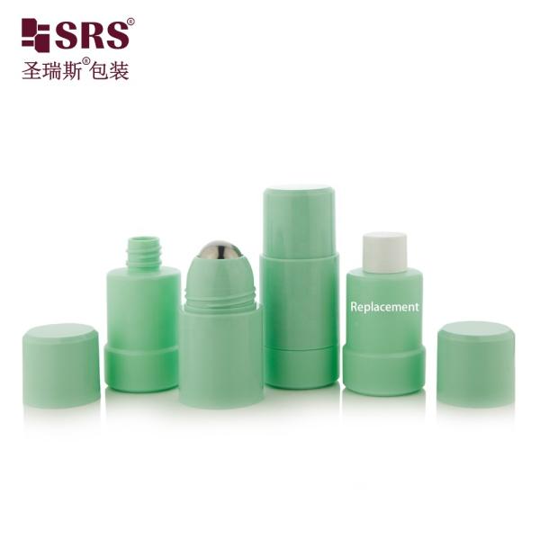 Quality Refillable PP PCR Roll On Bottle 50ml 75ml for Cosmetic Deodorant for sale