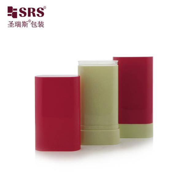 Quality 20g Oval Shape Empty PP Stick Twist Up Personal Care Container deodorant for sale