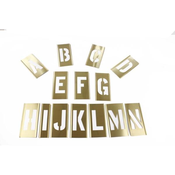 Quality Brass Adjustable Letter And Figure Stencil Set For Paint for sale