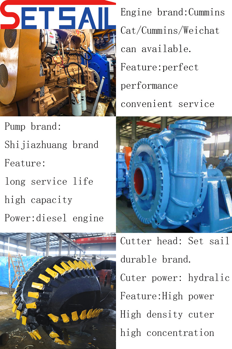 Diesel Engine 16 Inch Cutter Suction Sand Dredger with Hydraulic