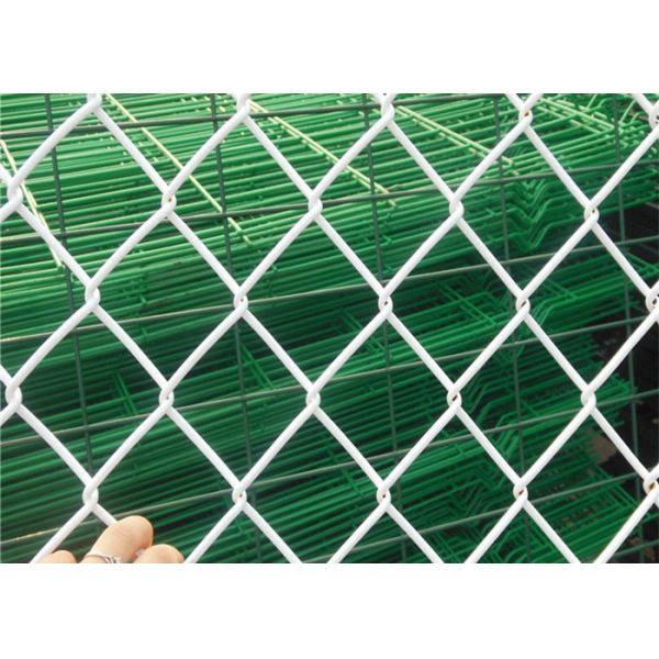 Quality Crochet Uniform Mesh PVC coated Chain Link Fence Smooth Surface With Long Service Life for sale