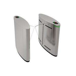 Quality Smart Flap Barrier Gate , Silver RS232 Interface Automatic Turnstile Gate for sale