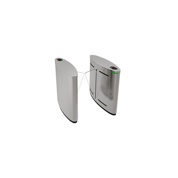 Quality Smart Flap Barrier Gate , Silver RS232 Interface Automatic Turnstile Gate for sale