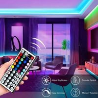 Quality RF IP20 Flexible Rgb Led Strip Lights Kit 5m Remote 30W for sale