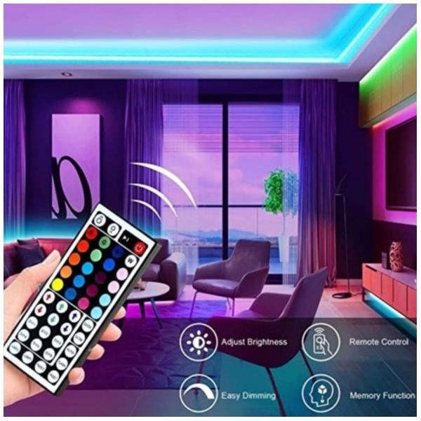 Quality RF IP20 Flexible Rgb Led Strip Lights Kit 5m Remote 30W for sale