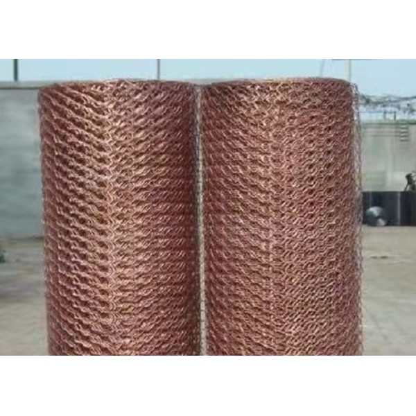 Quality Brass / Copper Hexagonal Wire Mesh 0.5-2m Width For Protection for sale