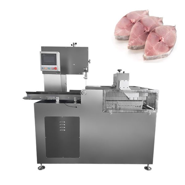 Quality Adjusted Cutting Angle Automated Meat Bandsaw For For High Volume Meat for sale