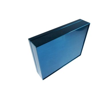 Quality Large Printed Metal Rectangular Tin Cans With Bottom Rolled In Edge for sale