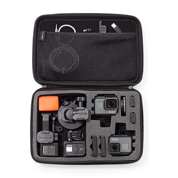 Quality Large Gopro Carrying EVA Tool Case Velvet Lining Silk Screen Logo for sale