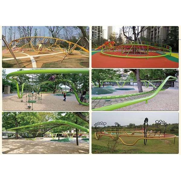 Quality Commercial Colorful Outdoor Playground Equipment Slide Climbing Structure For for sale