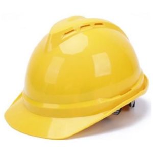 Quality Anti Smash PE Yellow Hard Hat OEM Safety Helmet Construction for sale