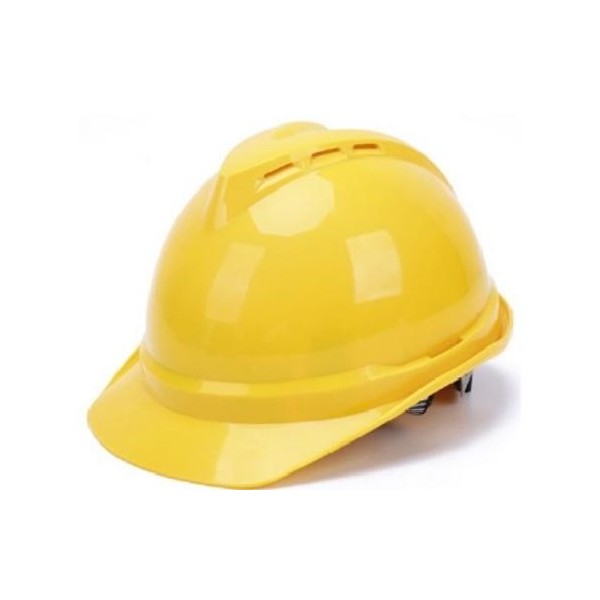 Quality Anti Smash PE Yellow Hard Hat OEM Safety Helmet Construction for sale