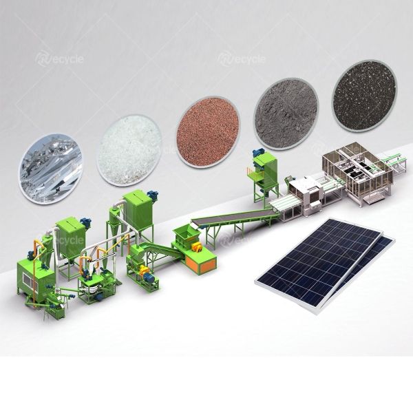Quality High Seperation Ratio Solar Panels Recycling Line for Optimal Raw Material for sale