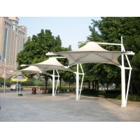 Quality Light Steel Canopies Q235 PVDF Tensile Membrane Structure PTFE Landscape Shed for sale