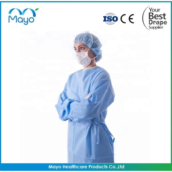 Quality Wholesale Nonwoven SMS Spunlace Medical Disposable Sterile Surgical Gown for sale