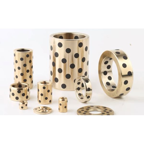 Quality Graphite Plugged Bronze Bushing Oilless Bushes Flat Plain for sale