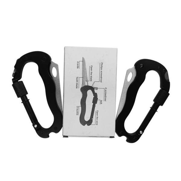 Quality Outdoor Multifunction Folding Carabiner Knife Cutting Tool with Customization for sale