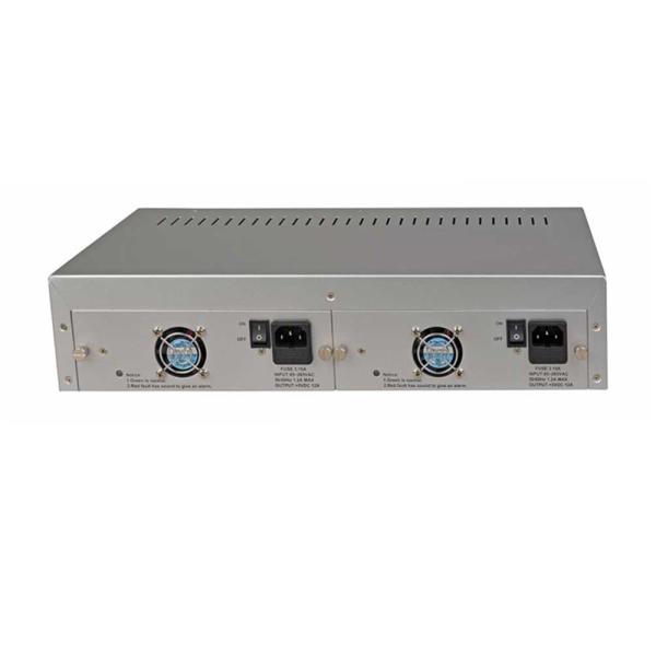 Quality 14 Slot Media Converter Rack Chassis 19 Inch 2U Dual AC220V For Fiber Media for sale