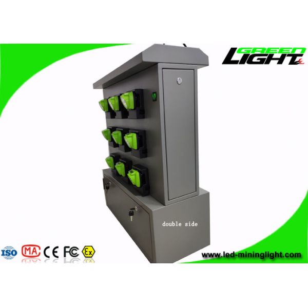 Quality GLC-6 Cordless Cap Lamp Mining Hard Hat Lights Charging Rack With 18 Units for sale
