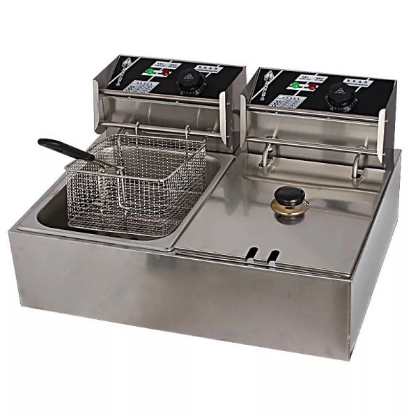 Quality Continuous Fryer Machine for Volume Production using Button Control Mod Technology for sale