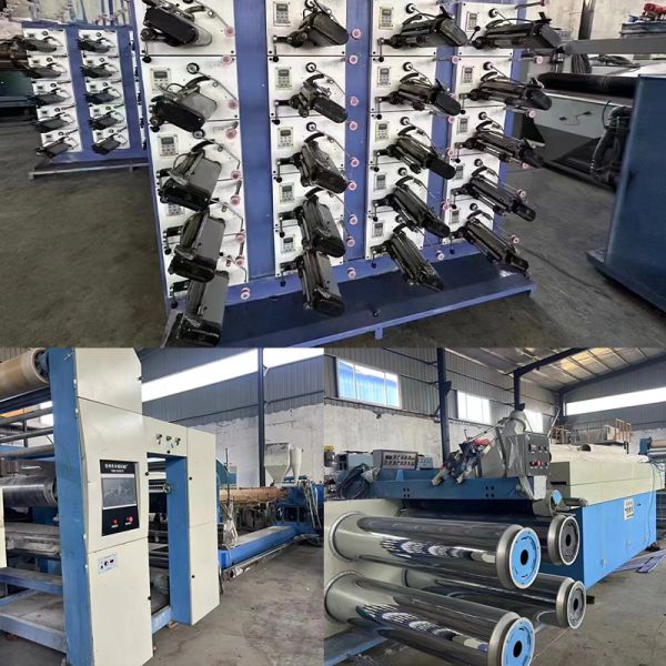 Quality 1.8M Second Hand Extrusion Machine 110kw Double Core Filter Flat Yarn Stretching for sale